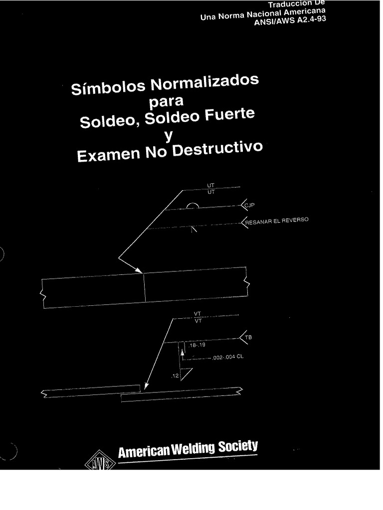 AWS A2.4 - 92simbologia Español | PDF