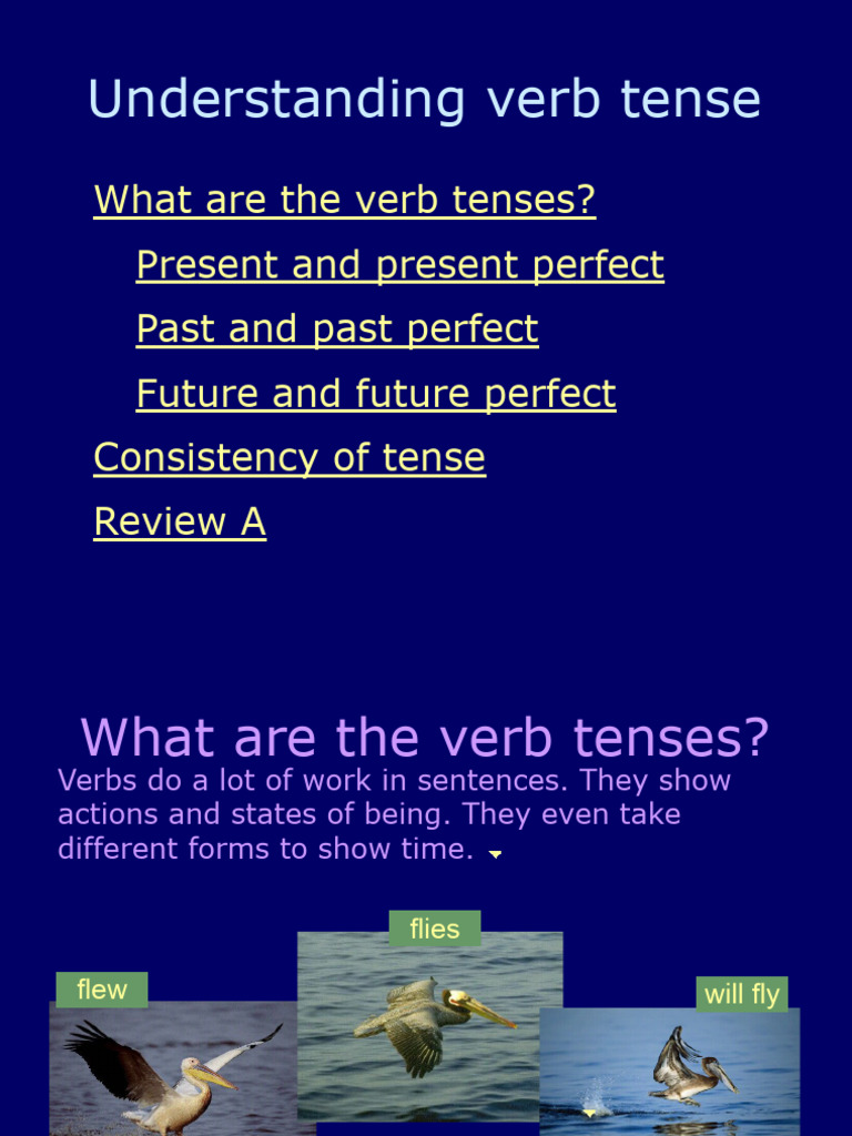 Understanding Verb Tense.pptx | PDF | Grammatical Tense | Perfect (Grammar)