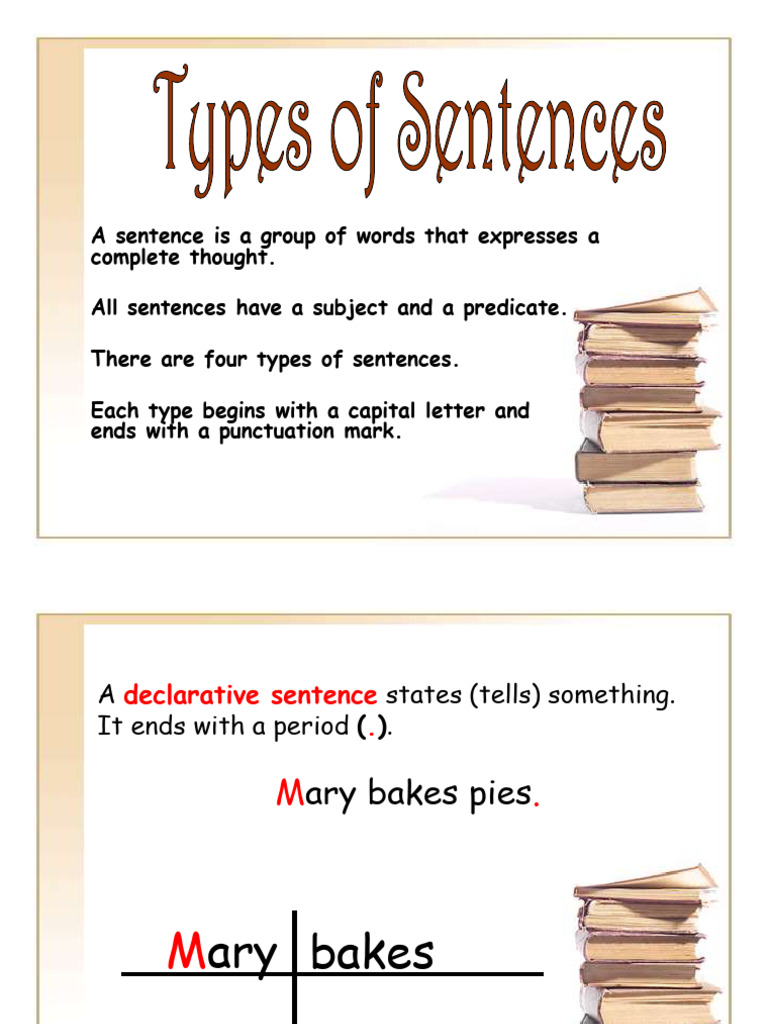 Week 2 - Types of Sentences | PDF | Question | Sentence (Linguistics)