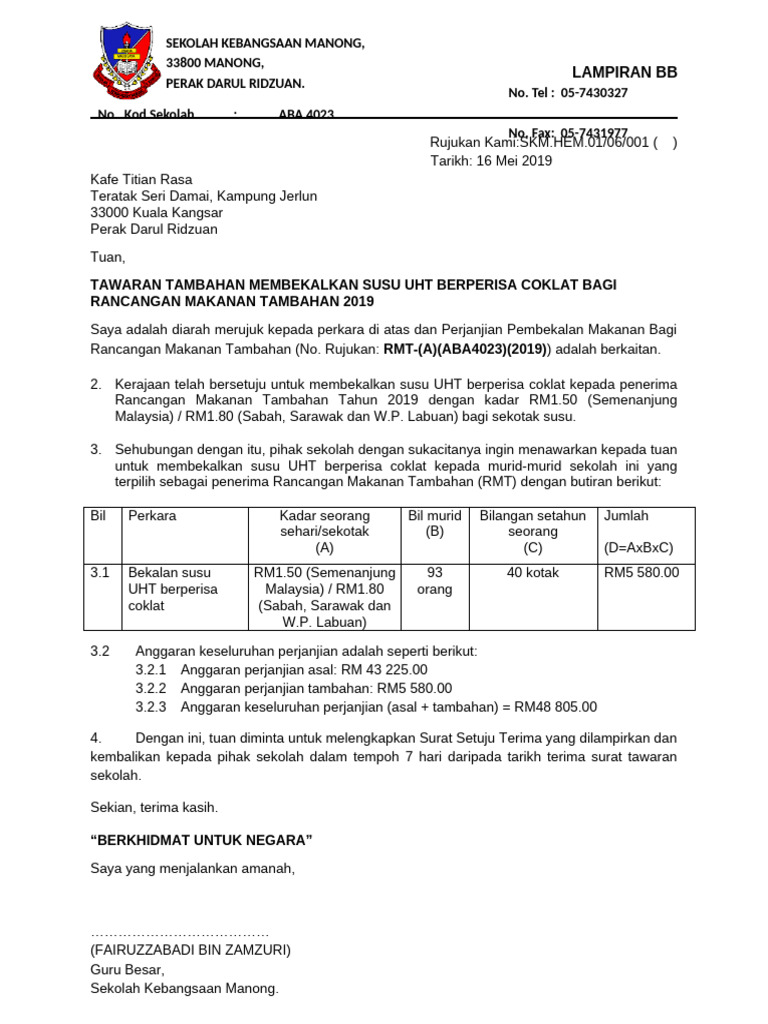 SKEMA BB TAWARAN | PDF