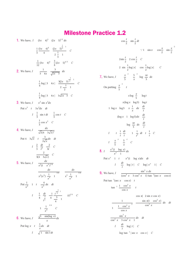 IIT IntegralCalculus Chapter 01 Topic 2 | PDF