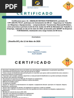 Modelo Certificado NR-12 | PDF