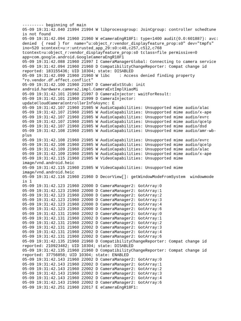 Logcat 1746808302022 | PDF | Computing | Software