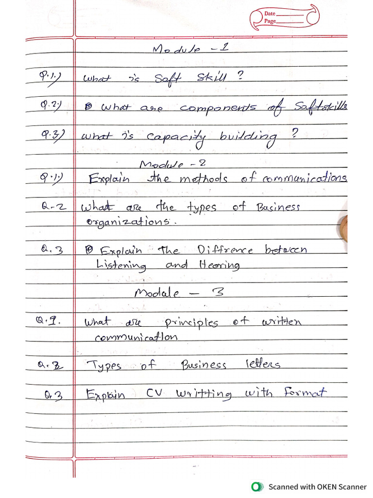 Soft Skills Development Lab Term Work and | PDF