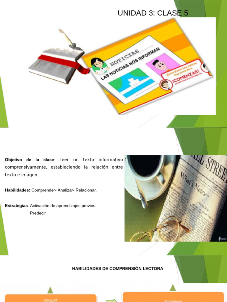 CLASE 5- 6° Lenguaje (Unidad 3) | PDF | Infografia | Comprensión lectora