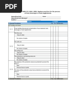 FSMS Compliance Checklist | PDF | Hygiene | Ventilation (Architecture)