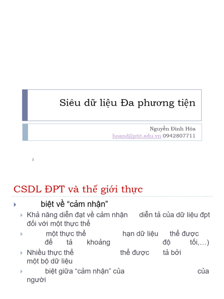 6 - Sieu Du Lieu Va CSDL DPT | PDF
