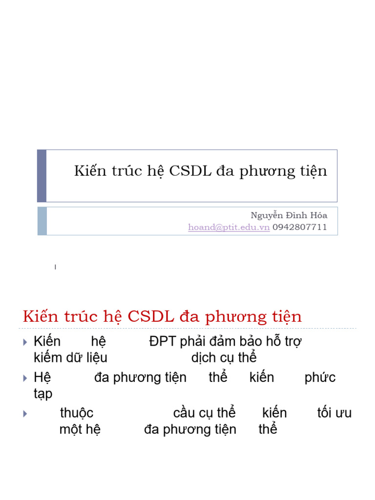 4 - Kien Truc He CSDL DPT | PDF