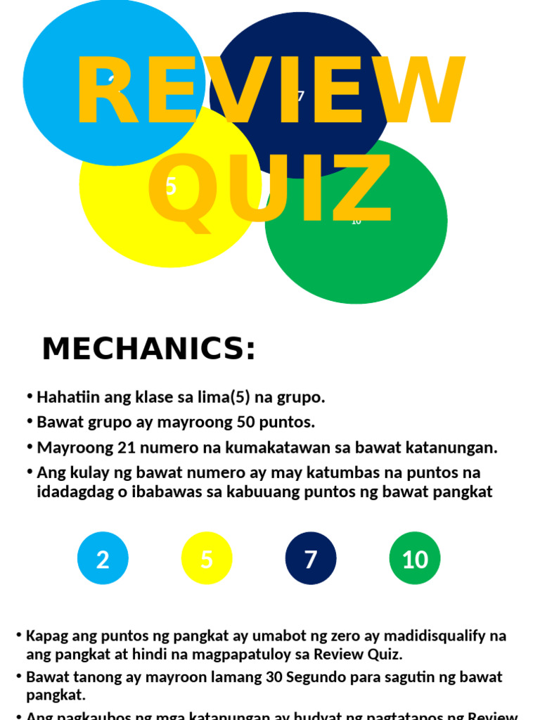 3rdq Review Quiz | PDF