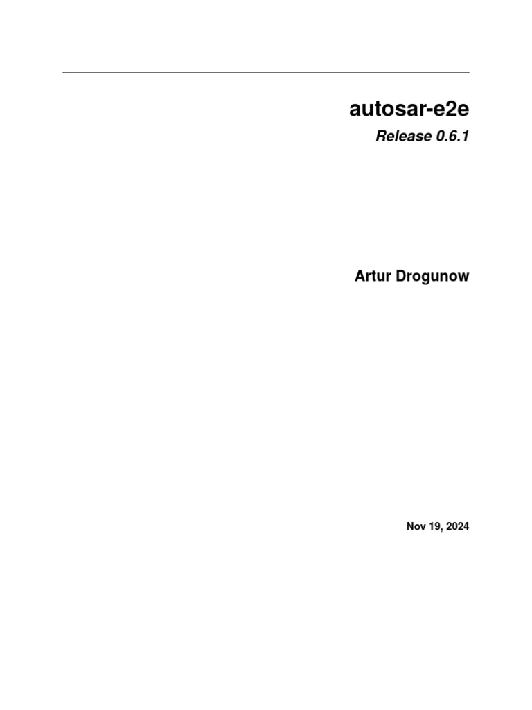 Autosar E2e Readthedocs Io en Stable | PDF | Software Engineering | Computer Data