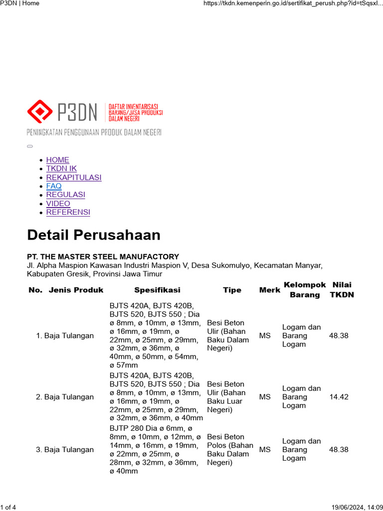 TKDN Master Steel | PDF