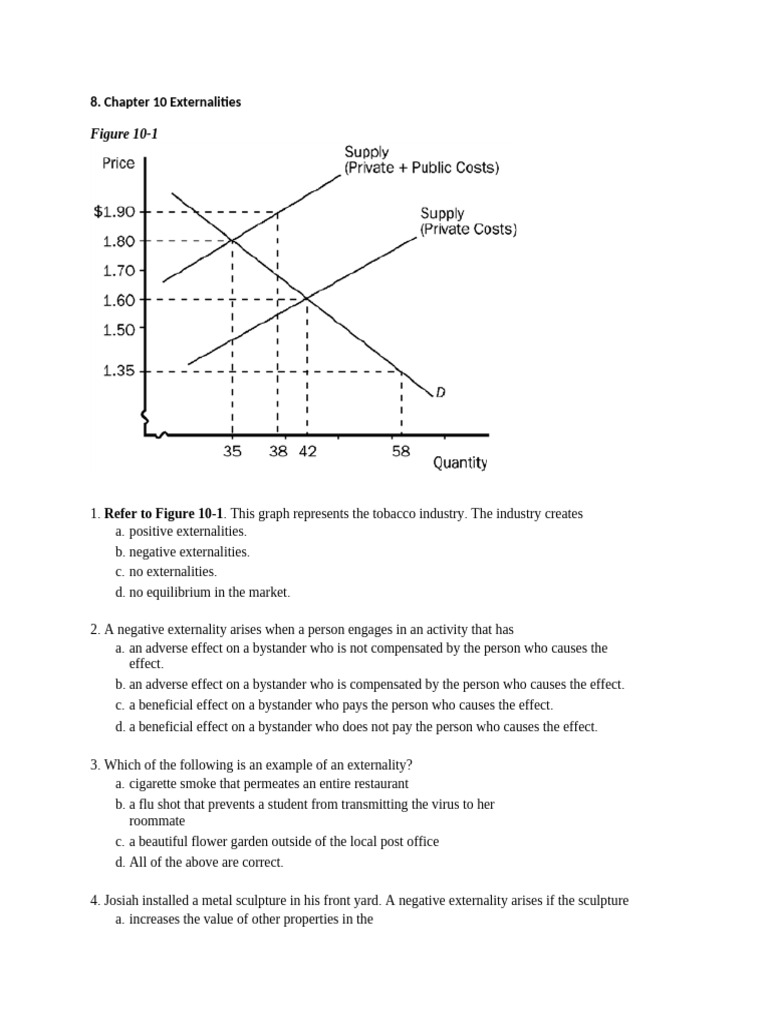 Understanding Externalities in Markets | PDF | Externality | Economic ...