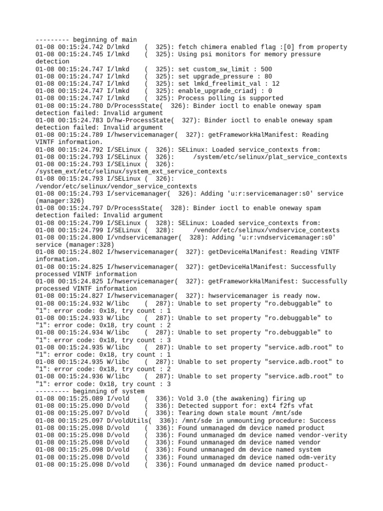 Logcat Home Fota Update Log | PDF | Software | Data Management