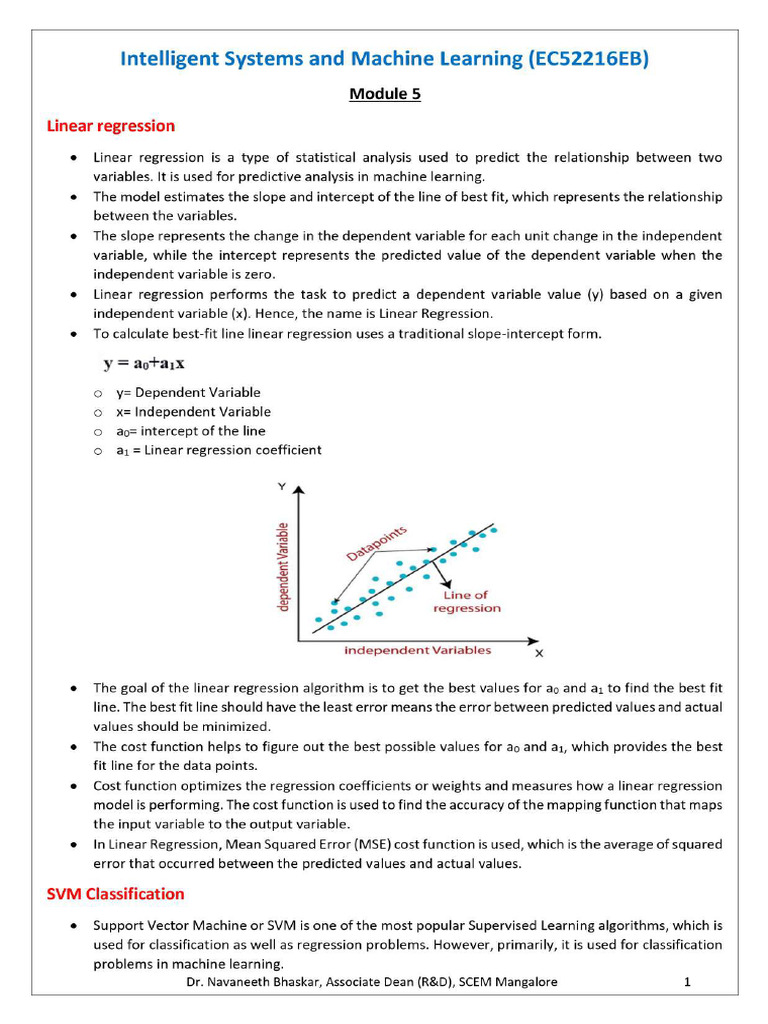 ISML Module 5 Notes | PDF