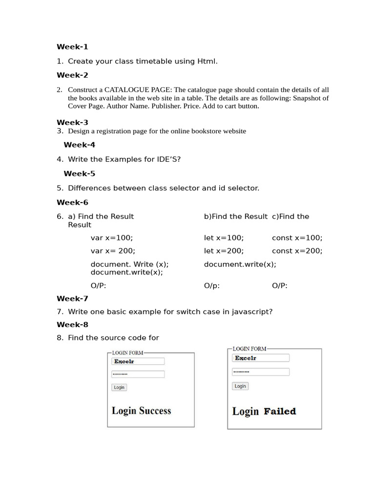 Lab Weekly Excercise | PDF