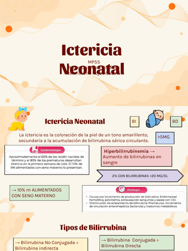 Ictericia Neonatal: Tipos y Tratamientos | PDF | El embarazo | Medicina