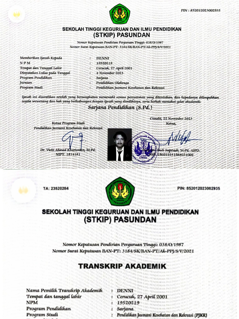 Ijazah Deni | PDF