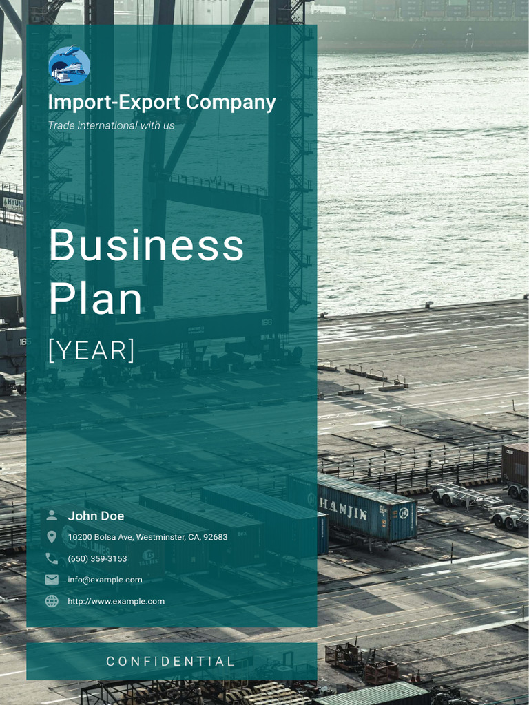 Import Export Business Plan Example | PDF | Expense | Startup Company