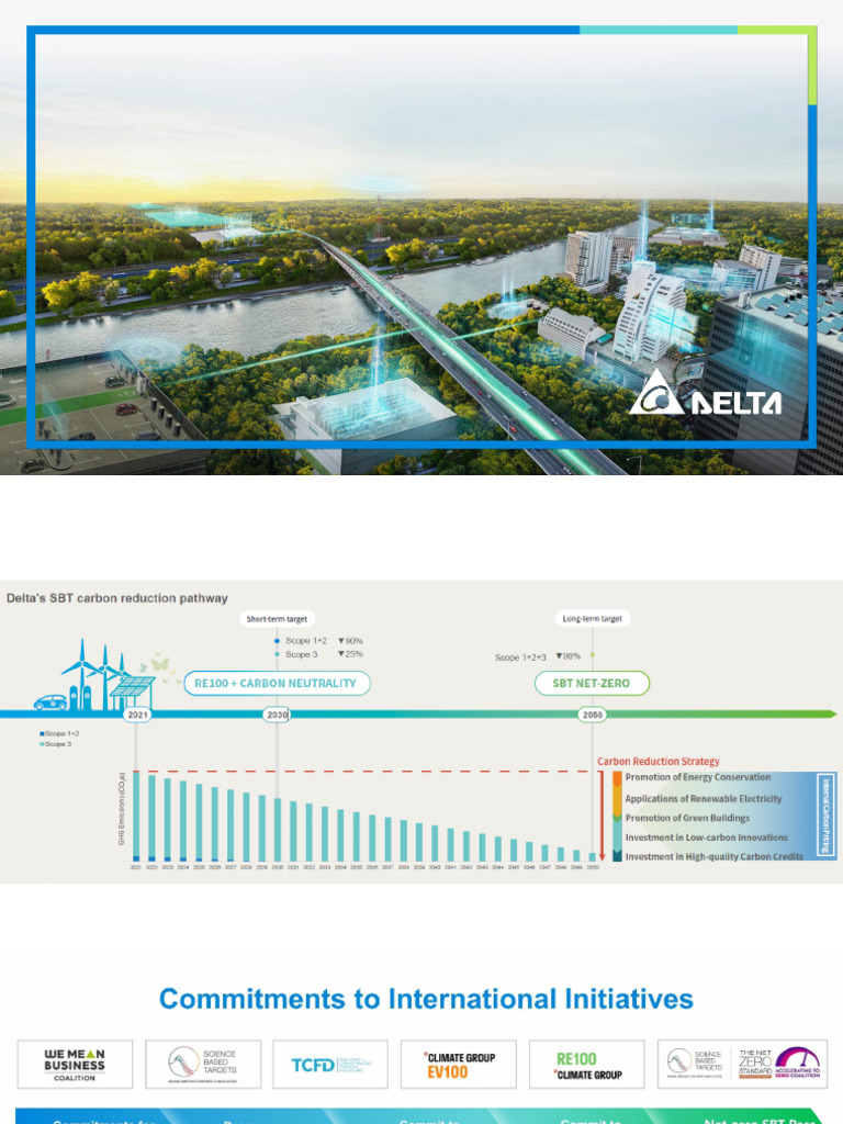 Delta Electronics Climate Change Strategy and Management | PDF | Risk ...