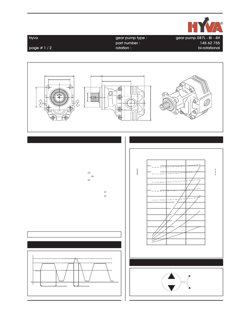 Hyva - Gear Pumps - External Gear Type | PDF | Pump | Gear