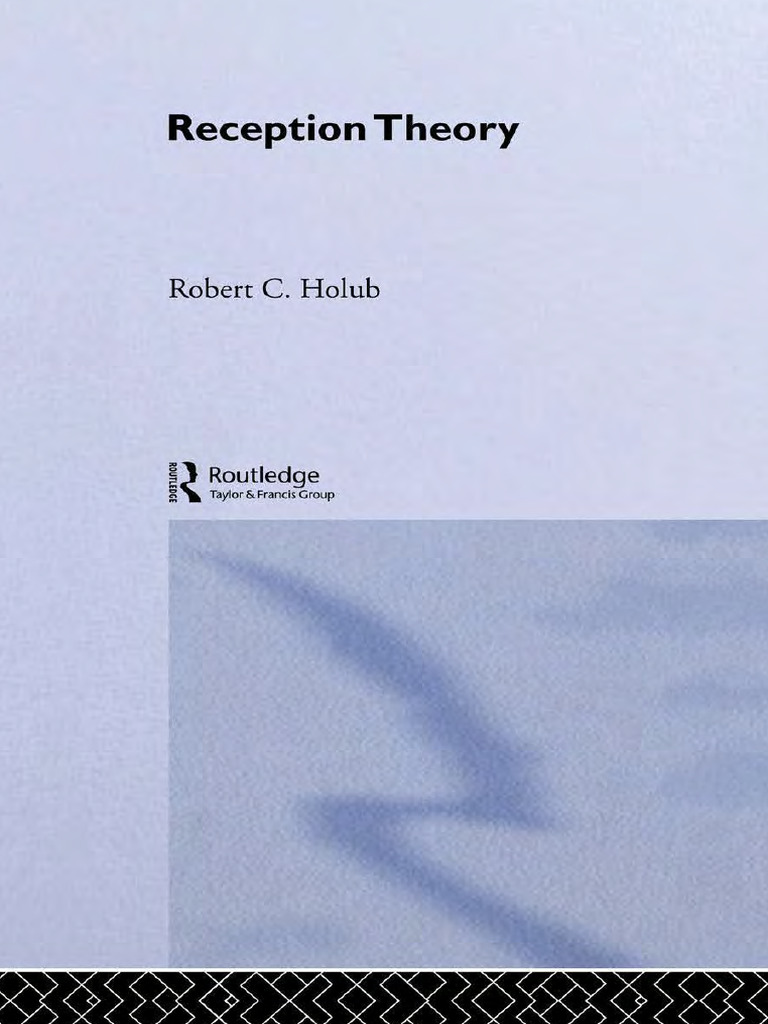 Introduction to Reception Theory | PDF | Paradigm | Literary Criticism