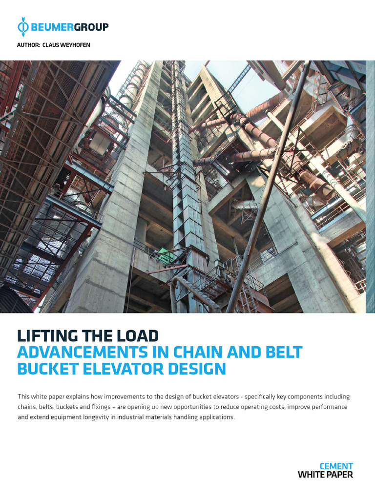 BEUMER - Cement - Advancements in Bucket Elevator Design | PDF | Elevator | Forging