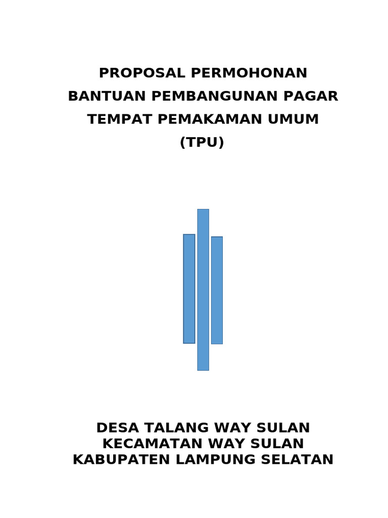 Proposal Permohonan Pagar Tpu Way Sulan Banusiri | PDF