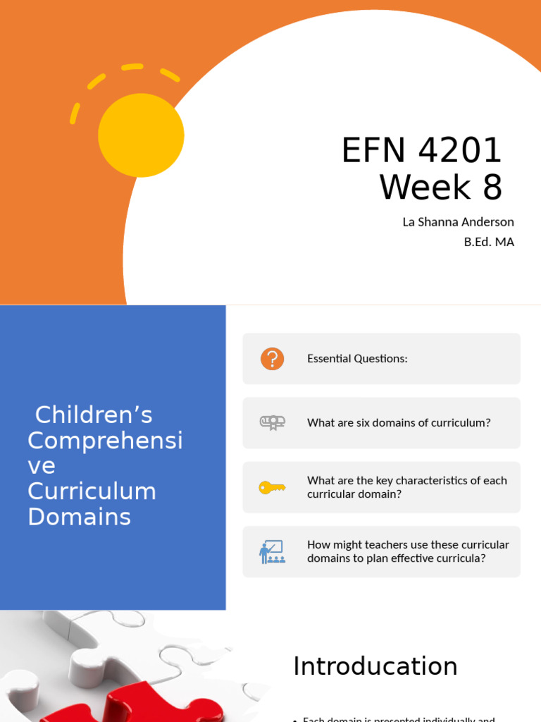 EFN 4201 Week 8 Lecture Notes | PDF | Curriculum | Knowledge