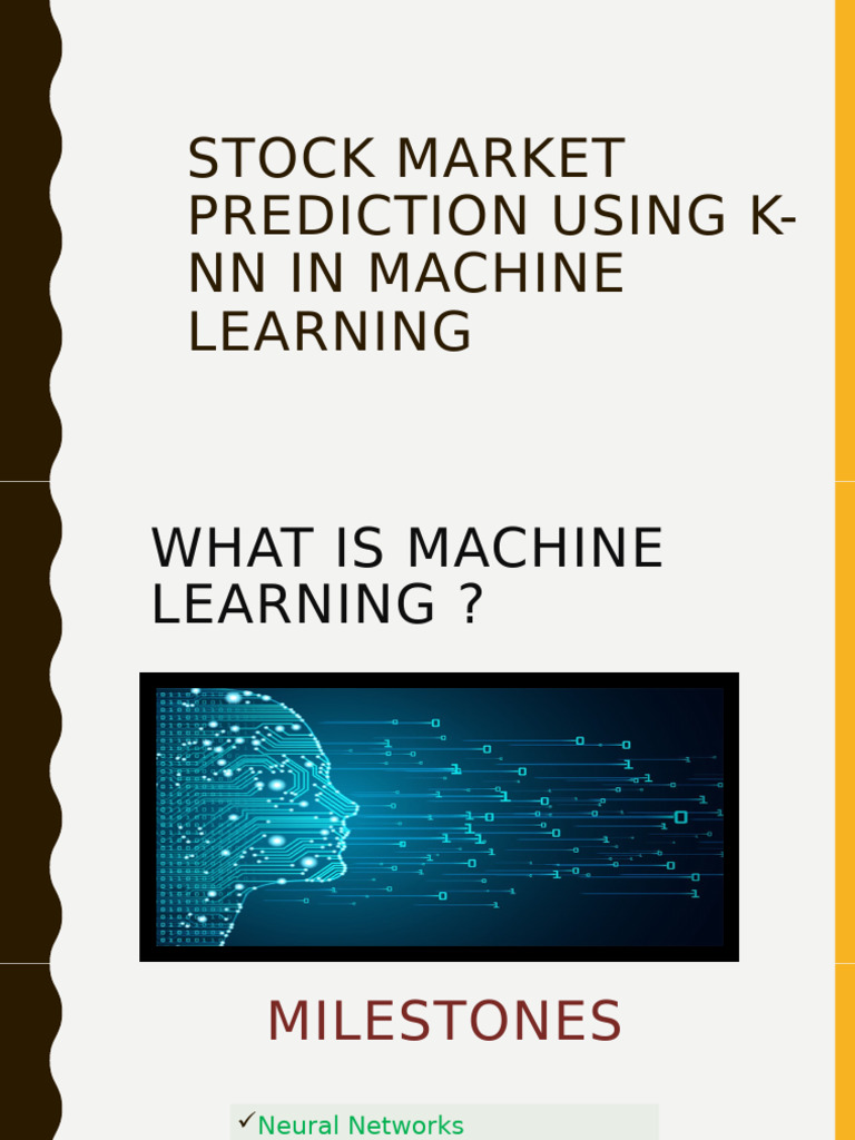 Stock Market Exchange Prediction Using k-NN in Machine | PDF | Applied Mathematics | Machine ...