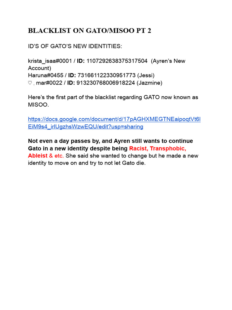 BLACKLIST ON MISOO - Hayoung | PDF