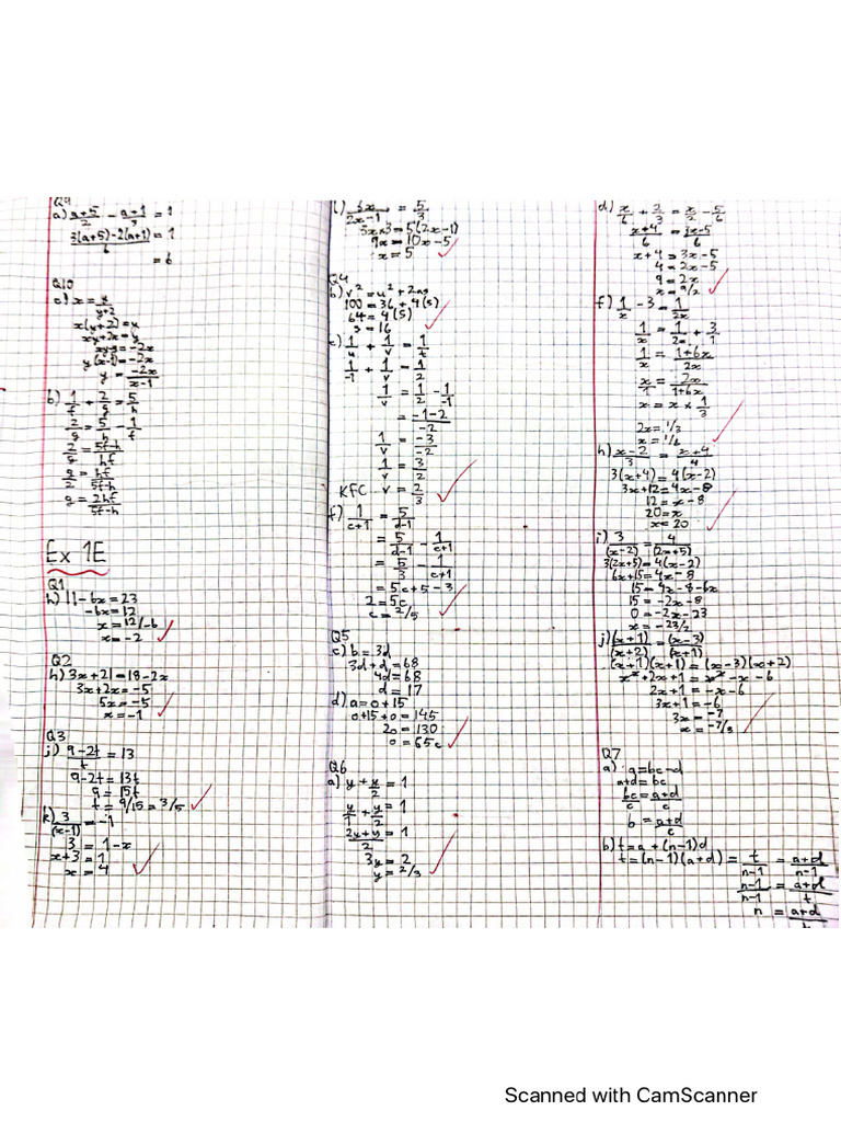 Maths 1E 1F 1G 1H | PDF
