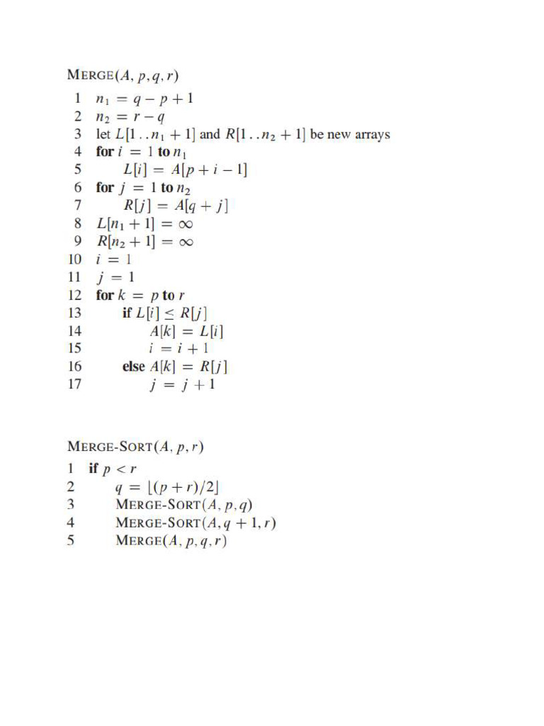 Merge Sort | PDF