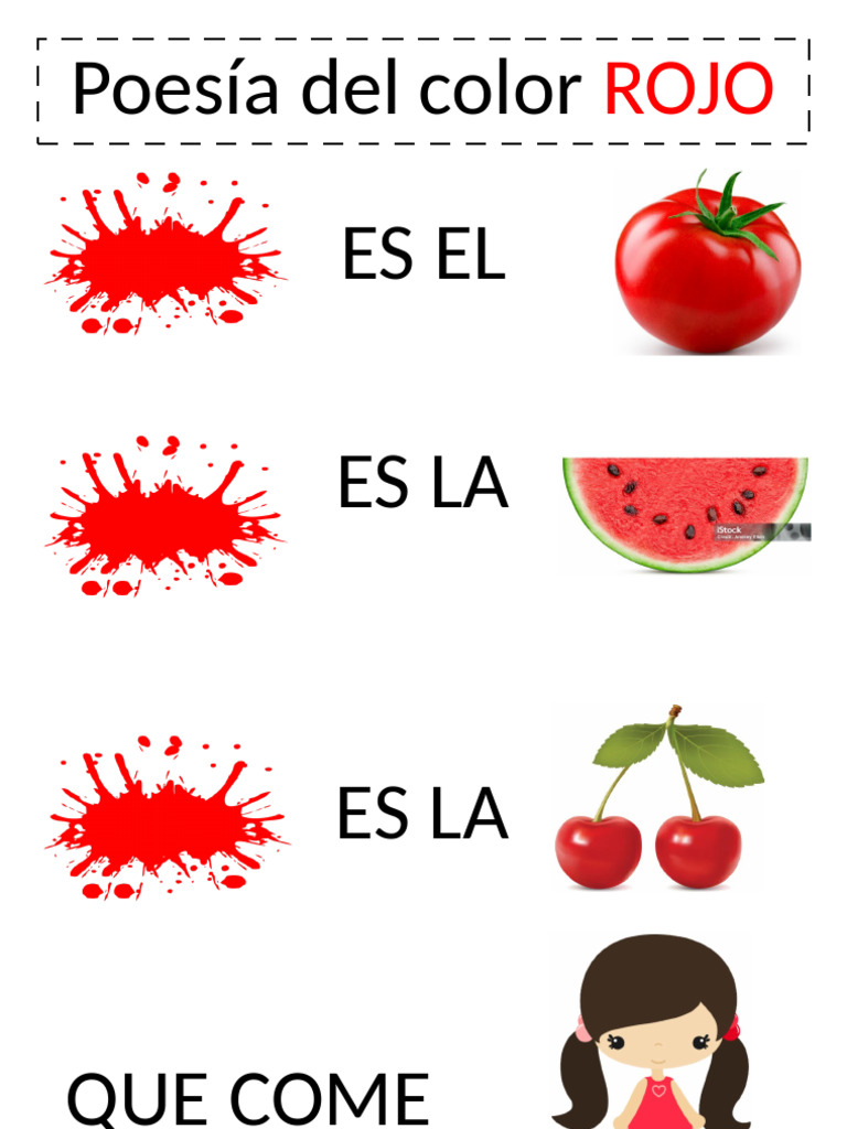 Poesia Del Color Rojo PDF | PDF
