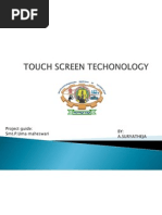 Presentation On Touch Screen Technology | PDF | Touchscreen | Electronics