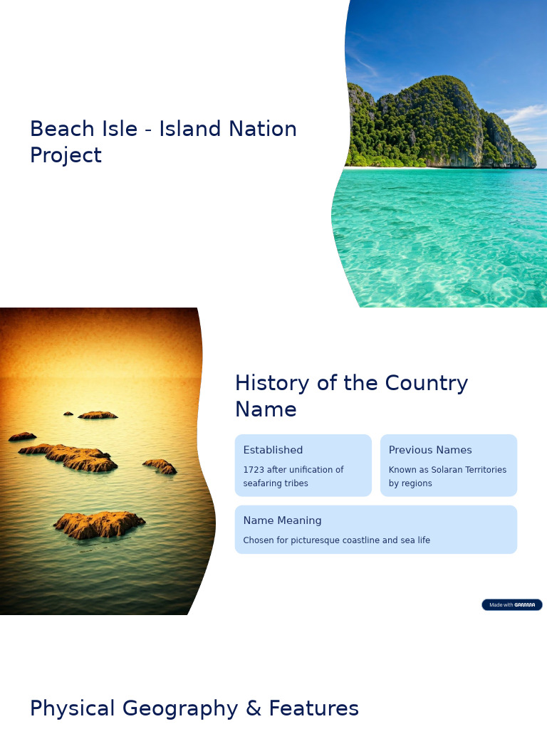 Beach Isle Island Nation Project | PDF | Island | Coral Reef