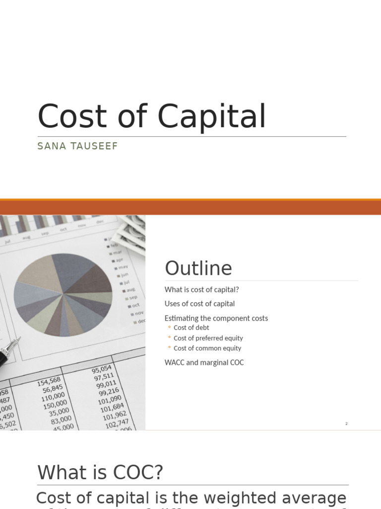 Lecture2-Cost of Capital | PDF | Cost Of Capital | Preferred Stock