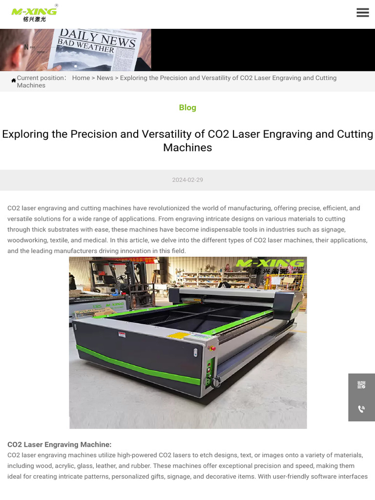 Exploring The Precision and Versatility of CO2 Laser Engraving and Cutting Machines | PDF ...