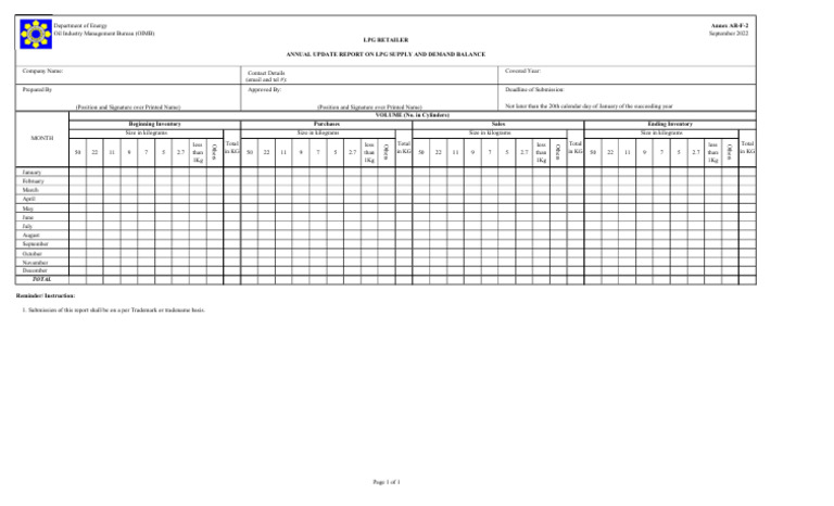 Arf 2 Template | PDF