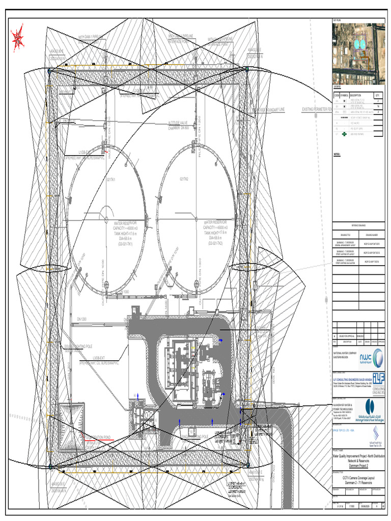 CCTV Coverage Layout for Dammam 2 | PDF