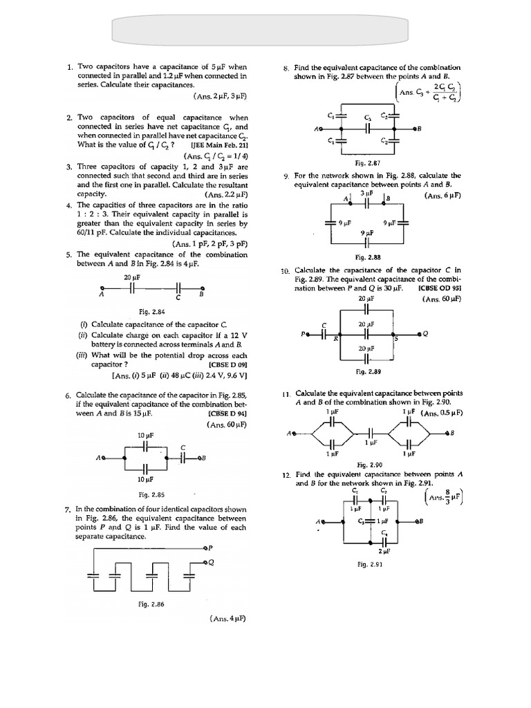 Capacitance Assignment | PDF