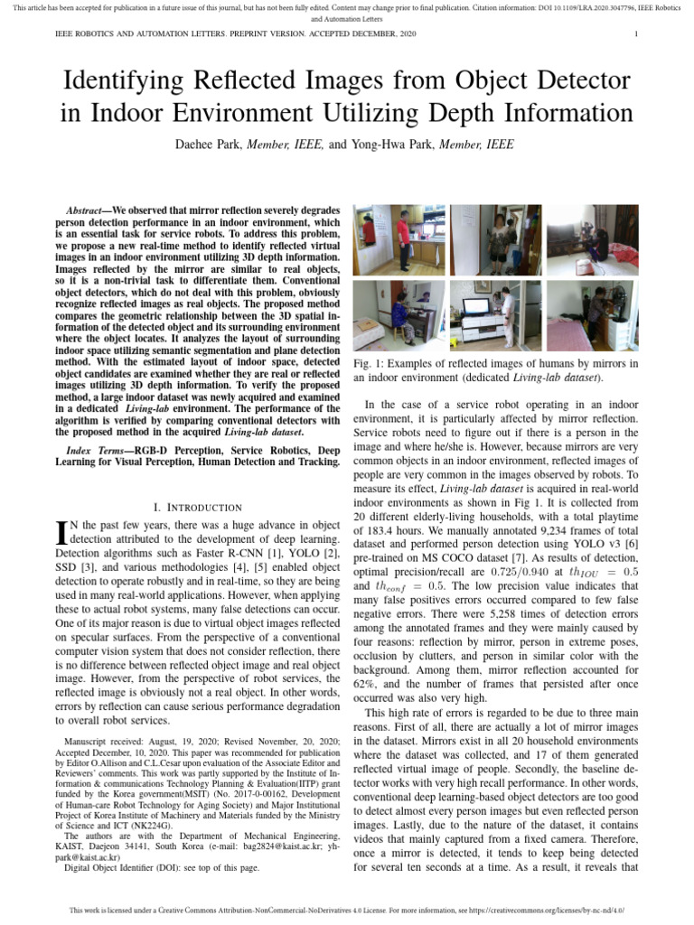 Identifying Reflected Images From Object Detector | PDF | Image Segmentation | Mirror