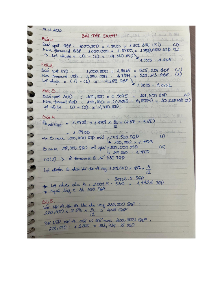 Bài Tập Swap | PDF