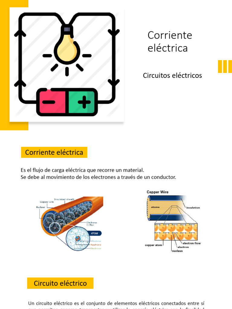 Fundamentos de la Corriente Eléctrica | PDF | Corriente eléctrica | voltaje