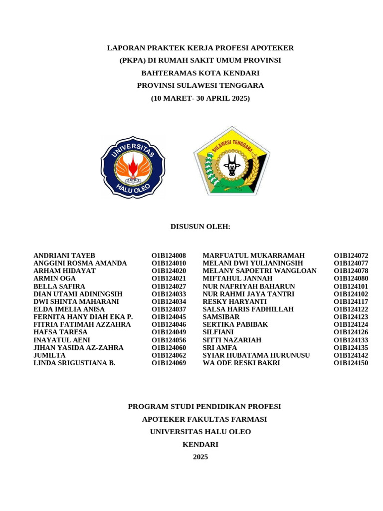 Laporan Pkpa Rs Bahteramas (Konsul 1) | PDF