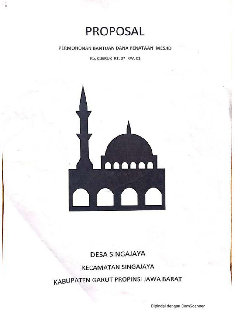 Proposal Mesjid Nurul Iman | PDF