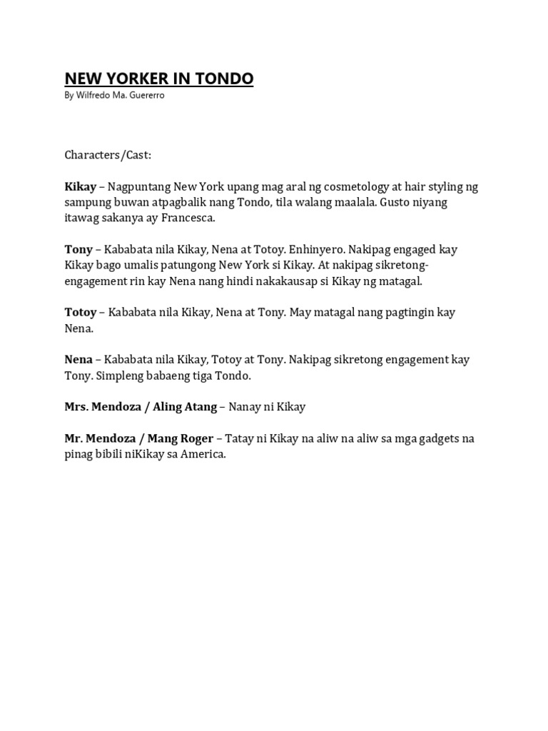 New Yorker in Tondo | PDF