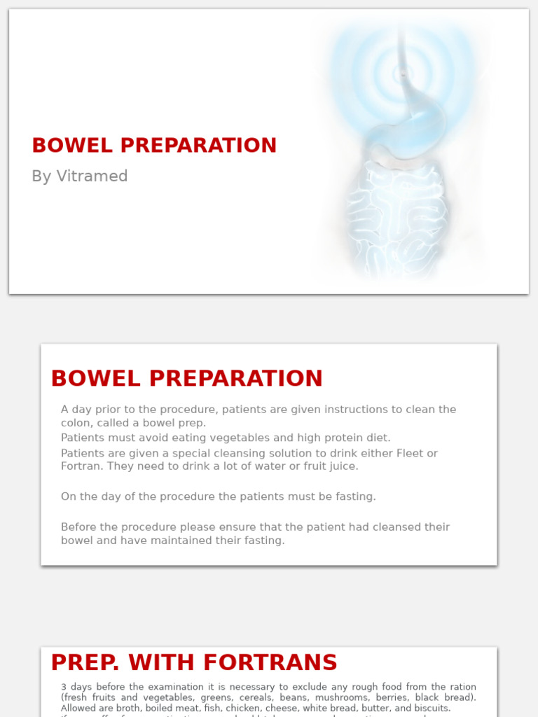 Bowel Preparation Vitramed Before Capsule Endos | PDF | Colonoscopy | Human Feces