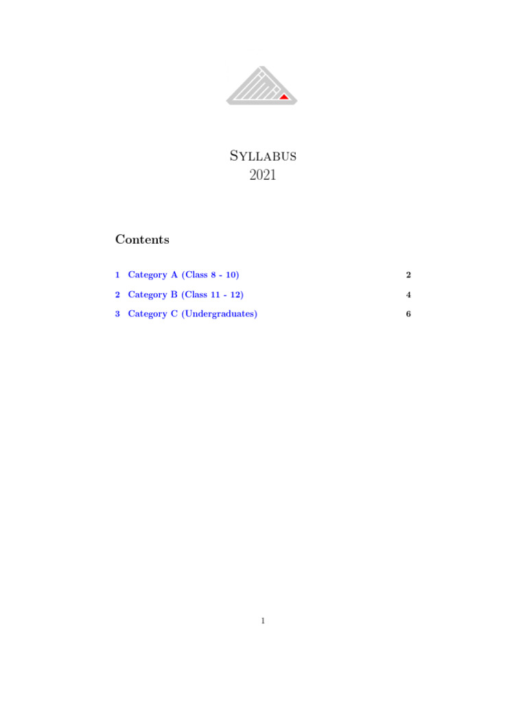 Comprehensive Math Syllabus Overview | PDF | Ring (Mathematics) | Group ...