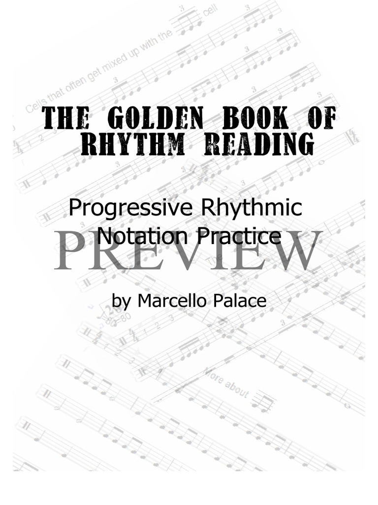 The Golden Book of Rhythm Reading: Progressive Rhythmic Notation Practice | PDF