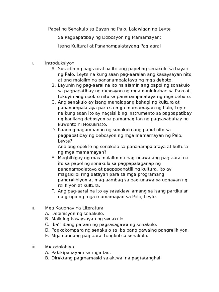 Balangkas 052918 | PDF